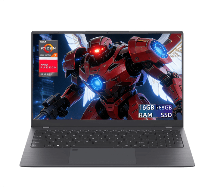 Laptop 15.6 FHD Gaming Laptop, AMD Ryzen 7 5825U, 16GB RAM, 768GB SSD ...