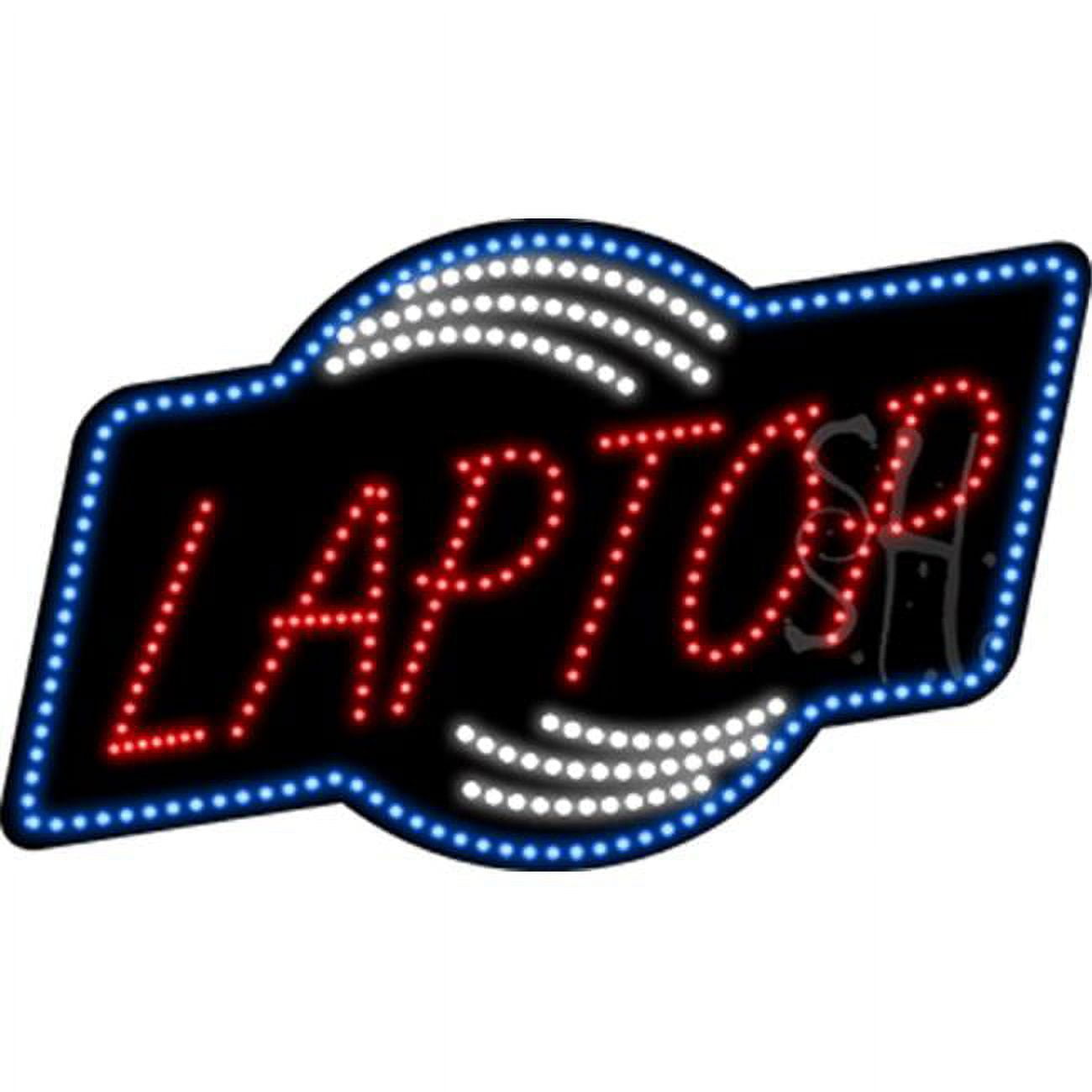 Laptop Animated LED Sign, 18 x 30 x 1 in. - Walmart.com