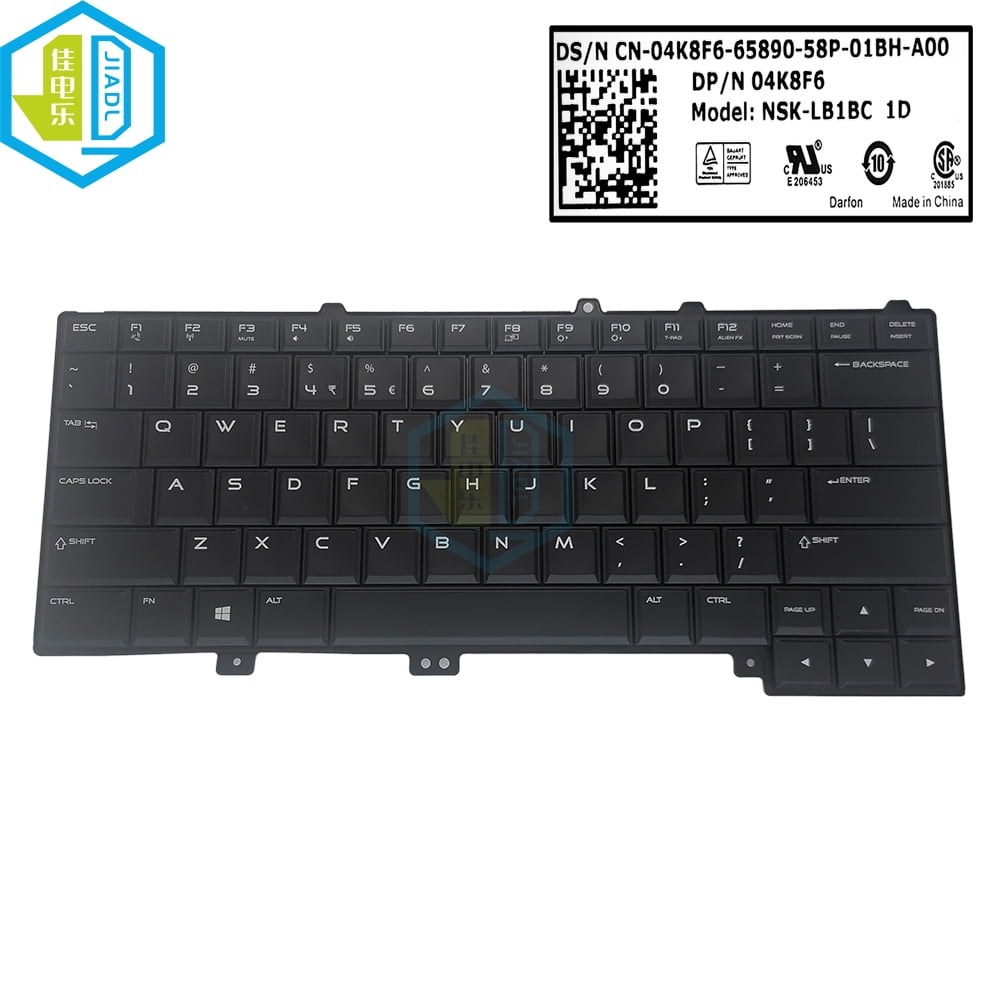 Laptop Backlit Keyboard English US For For Alienware 15 13 R1 R2 04K8F6 ...