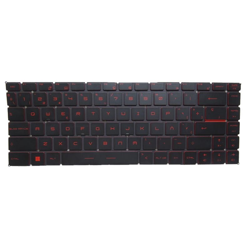 Laptop Backlit Keyboard Red Words For MSI GF65 Thin 9SD 9SE 9SEX 9SEXR ...