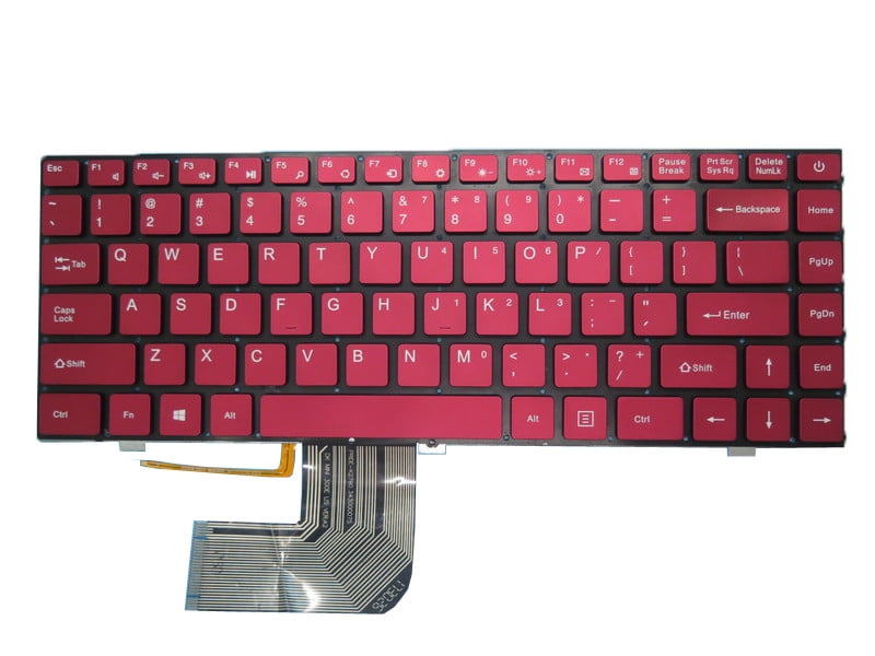Laptop Backlit Red Keyboard For Jumper X4 DK_MIN 300E 343000075 English ...