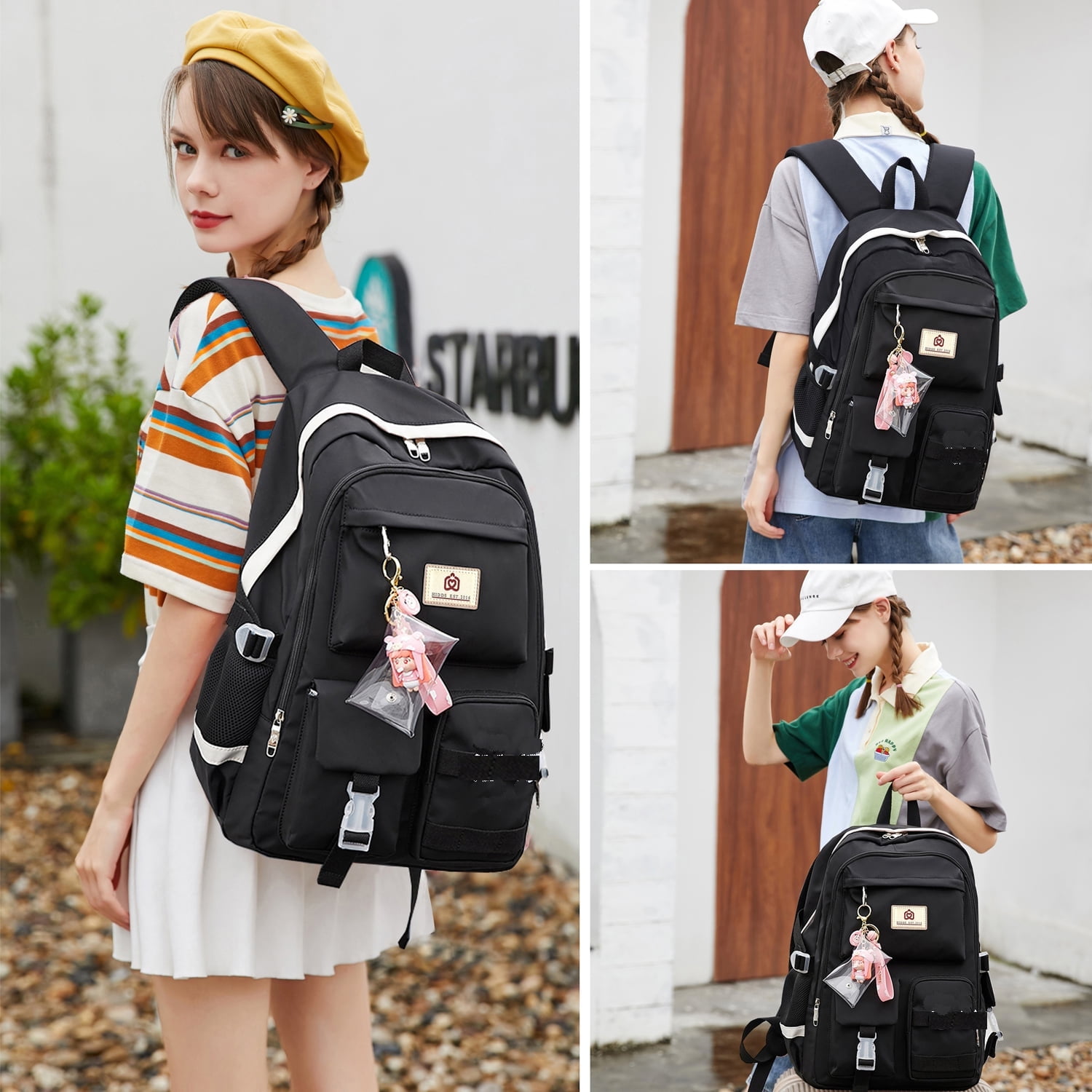Laptop Backpack 15.6 Inch Bag College Backpacks Anti Travel Back Pack Large Bookbags for Women ...