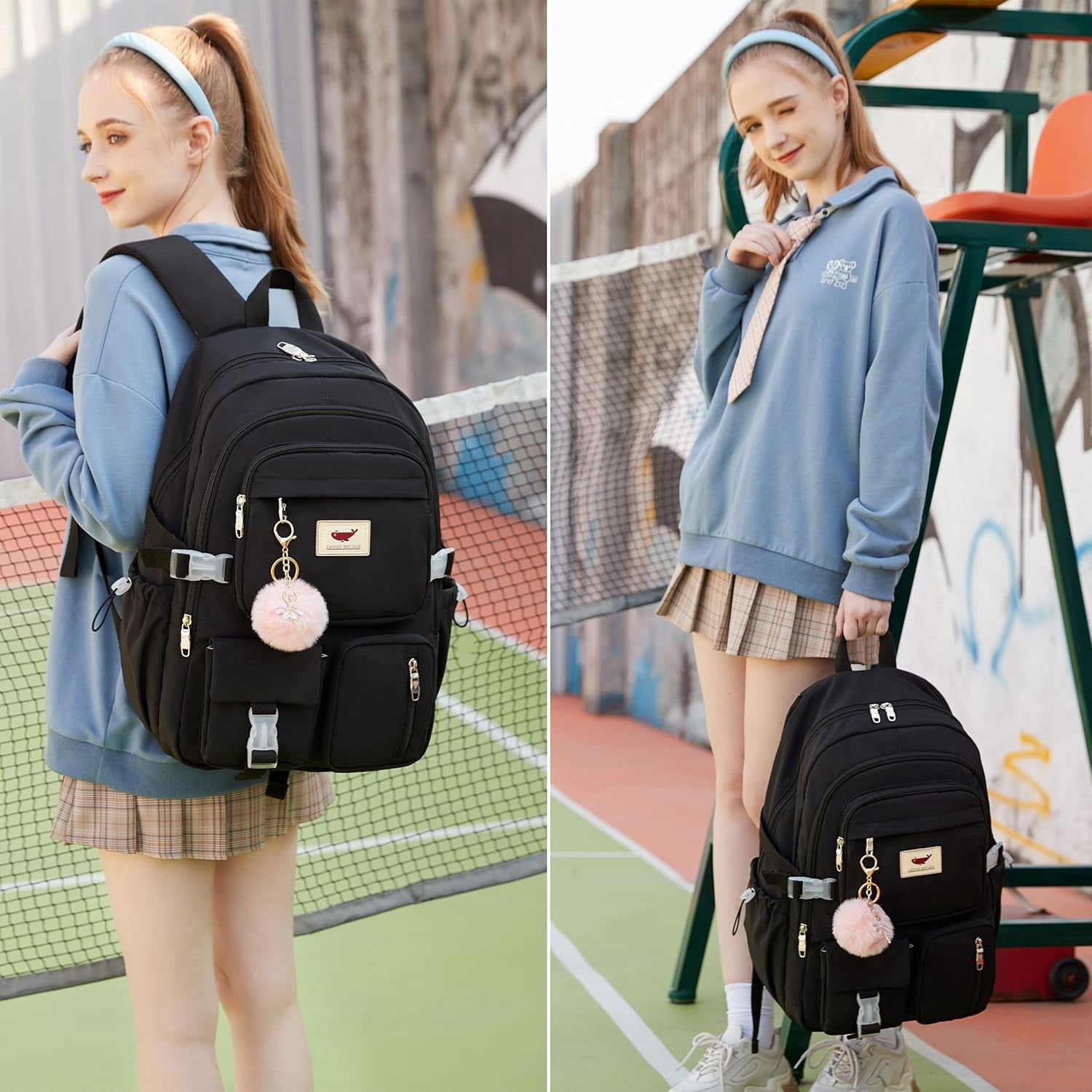Laptop Backpack 15.6 Inch Bag College Backpacks Anti Travel Back Pack ...