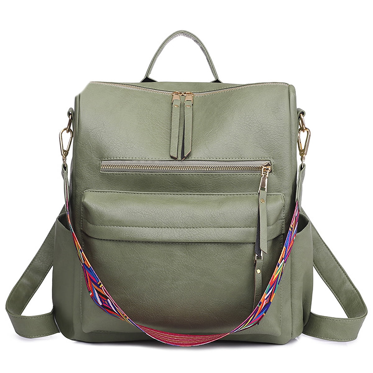 Laptop Backpack Purse for Women Large Designer PU Leather Laptop Bag ...