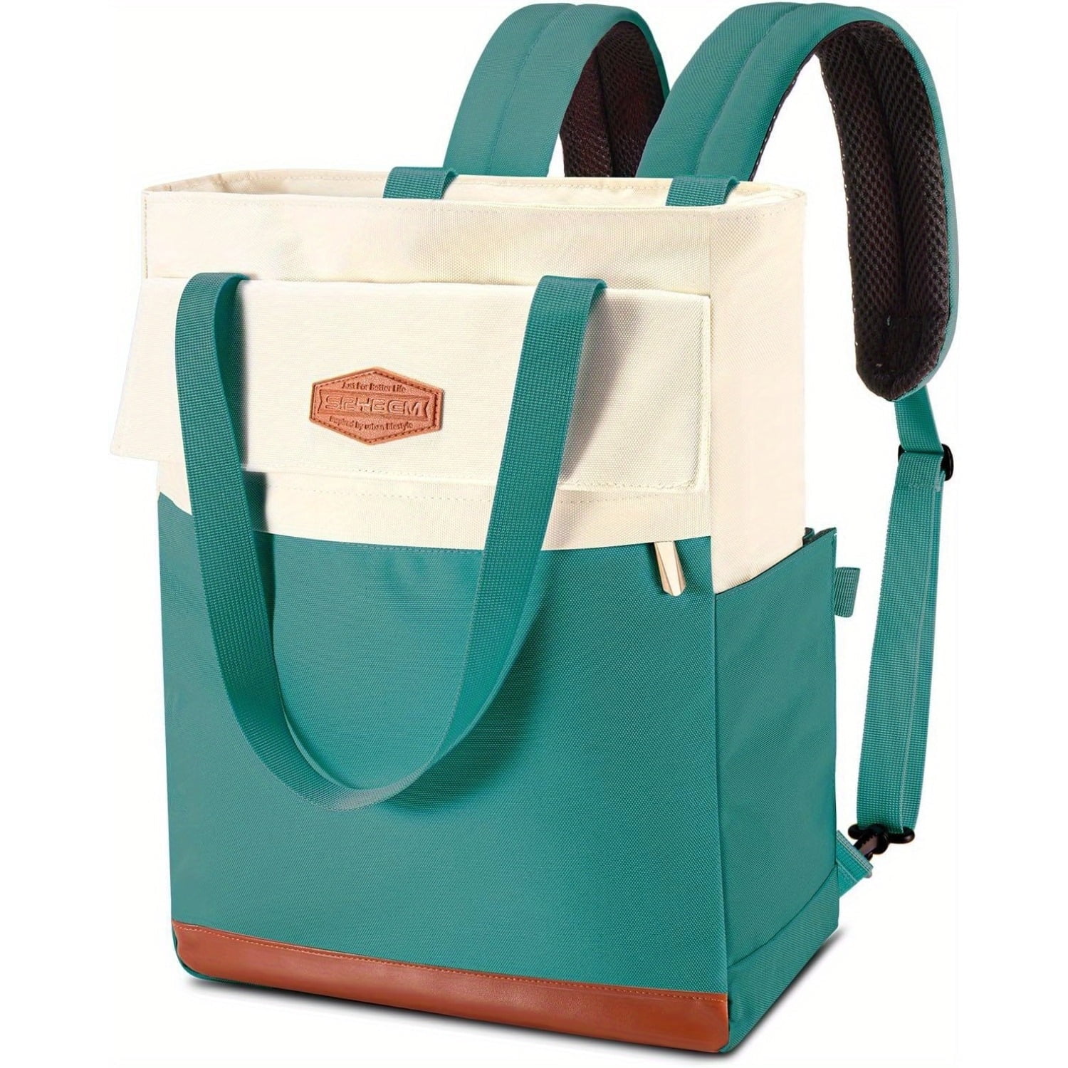 Egsiaanu Laptop Backpack for Women, 15.6 inch Tote Bag with ...