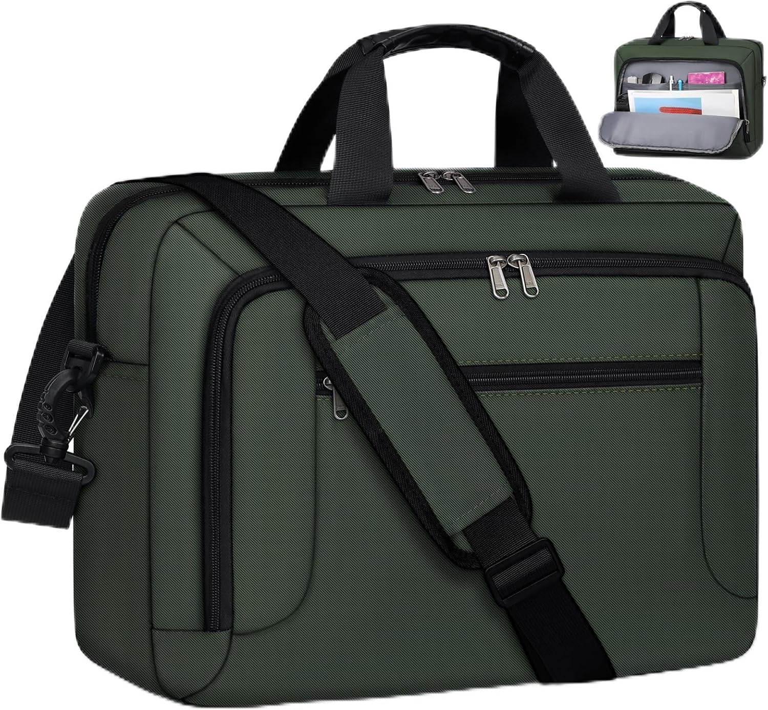 Laptop Bag 17.3 Inch Laptop Briefcase Large Laptop Case for Men Women ...