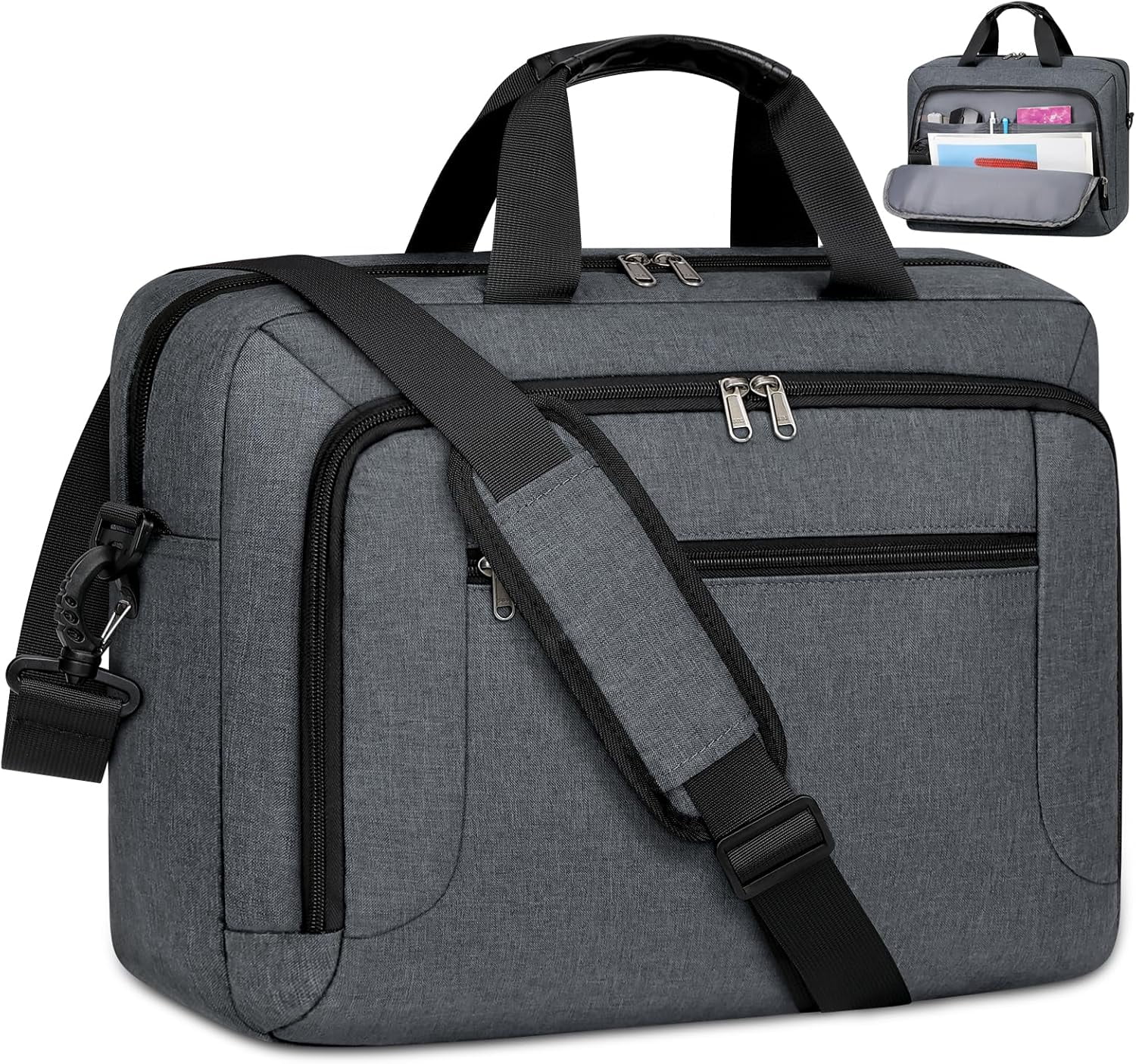 Laptop Bag 17.3 Inch Laptop Briefcase Large Waterproof Laptop Case for ...