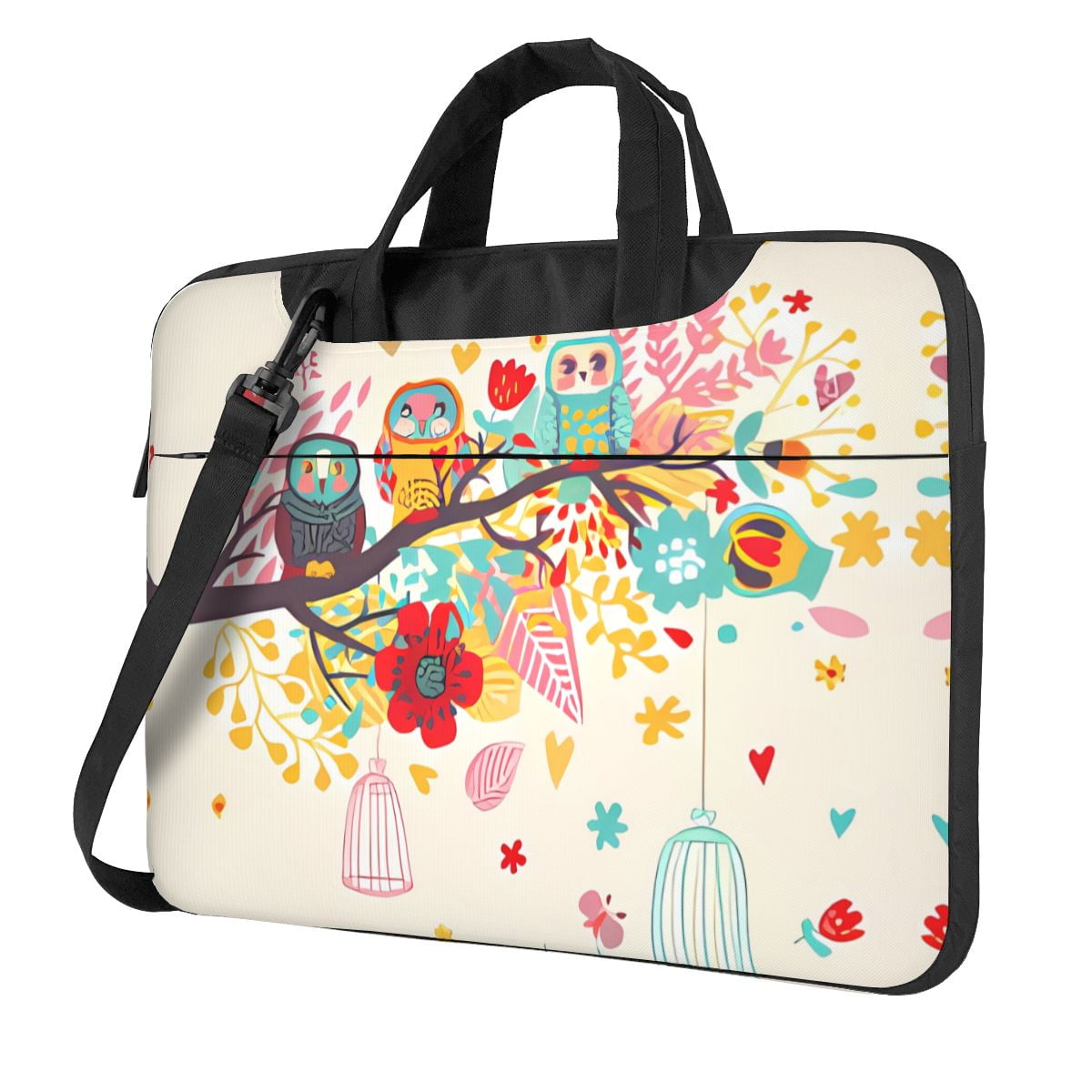 Laptop Bag Sleeve Case Colorful Kawaii Owl Briefcase Bag Animal 13 14 ...