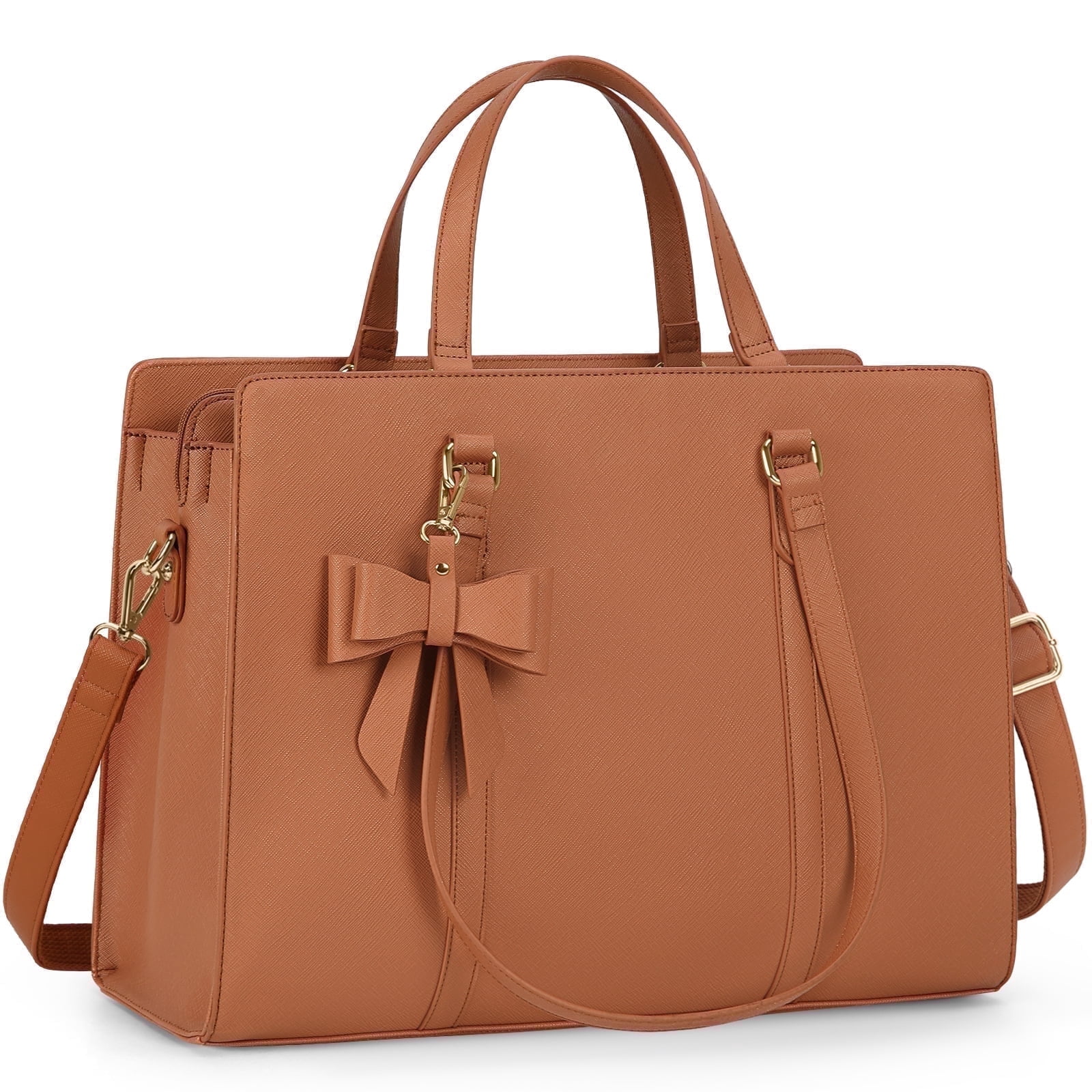 Laptop Bag for Women 15.6 inch Laptop Tote Bag Waterproof Leather ...