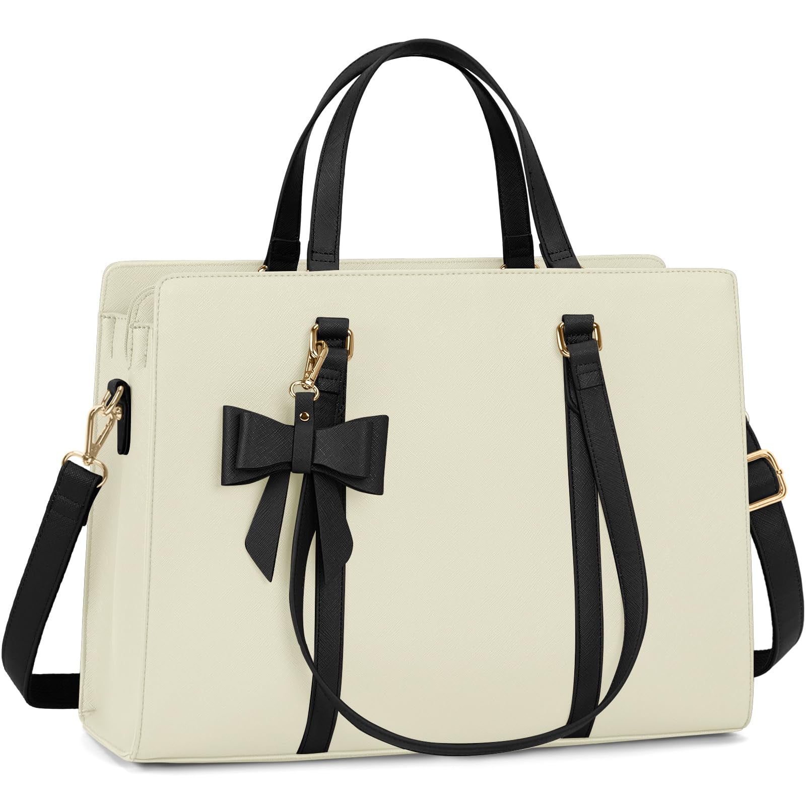 Laptop Bag for Women 15.6 inch Laptop Tote Bag Waterproof Leather ...