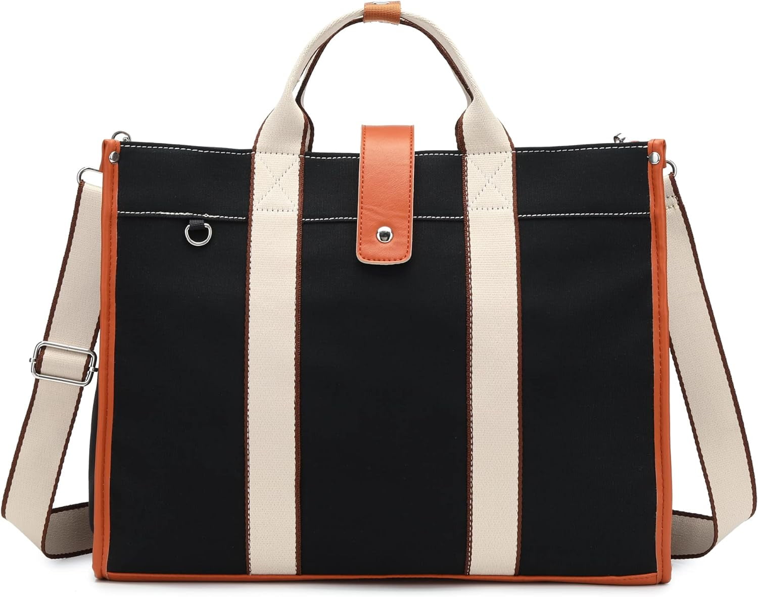 Laptop Bag for Women 15.6 Inch Lightweight Canvas Tote Bags Teacher ...