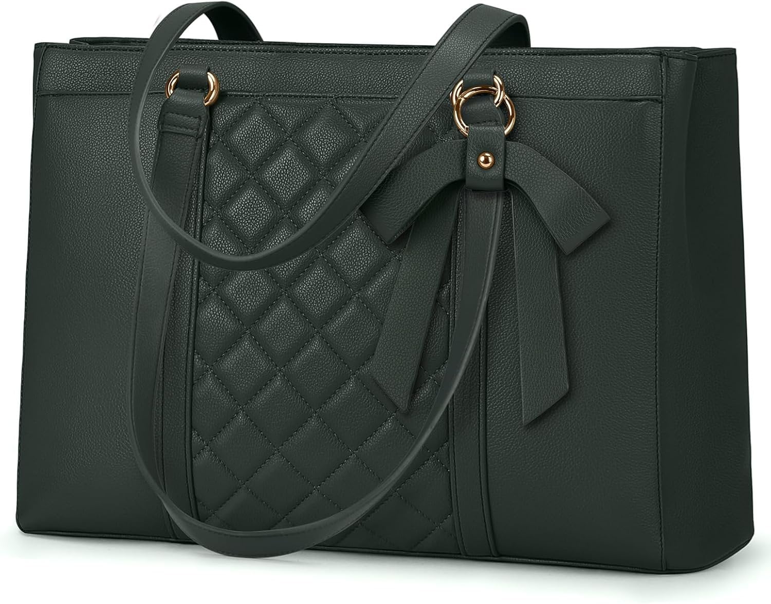 Laptop Bag for Women 15.6 Inch Work Tote Bags Leather Laptop Tote ...