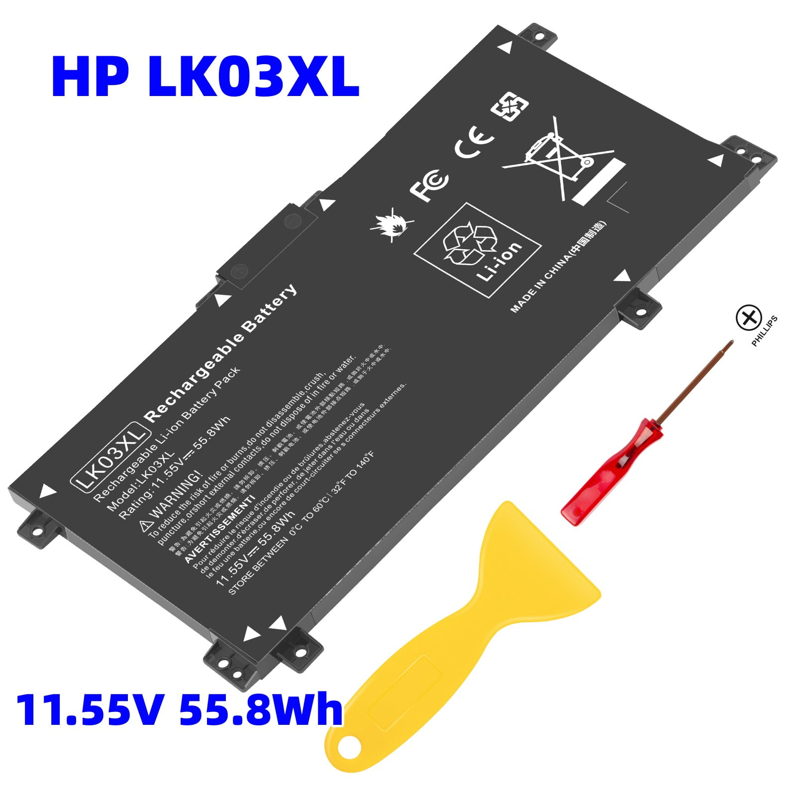 Laptop Battery LK03XL for HP Envy X360 17-AE 17M-AE 17-BW 17M-BW 15-BP ...