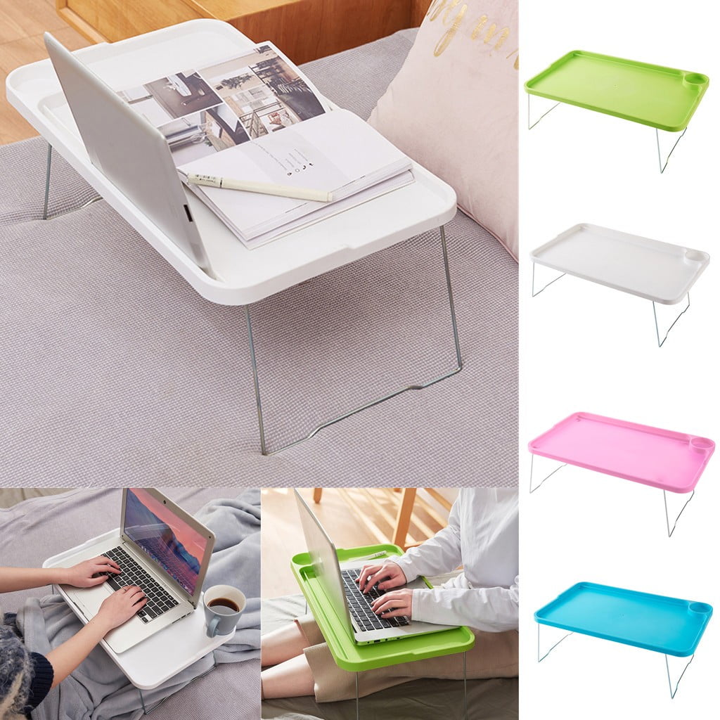 Laptop Bed Desk, Foldable Lap Table, Portable Study Table, Laptop Stand ...