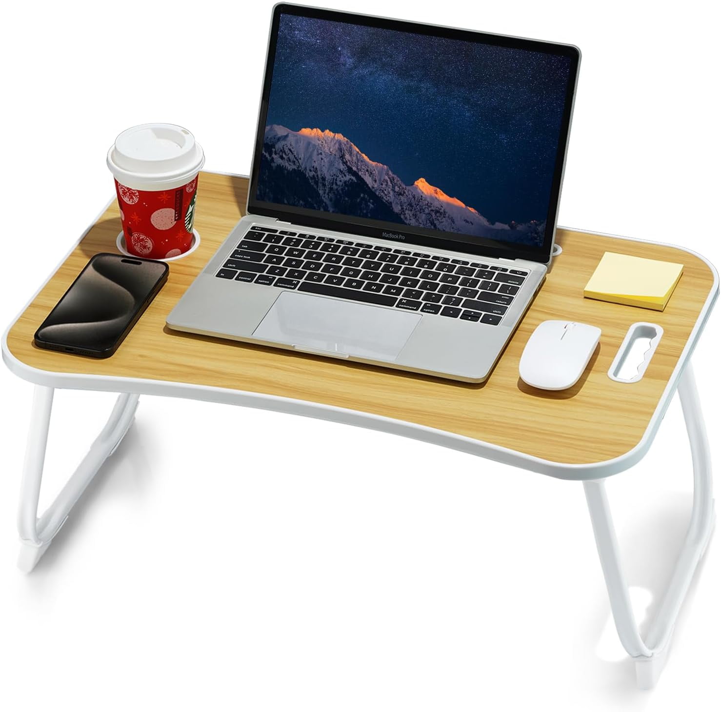 Laptop Bed Desk, Foldable Lap Table, Portable Study Table, Laptop Stand ...