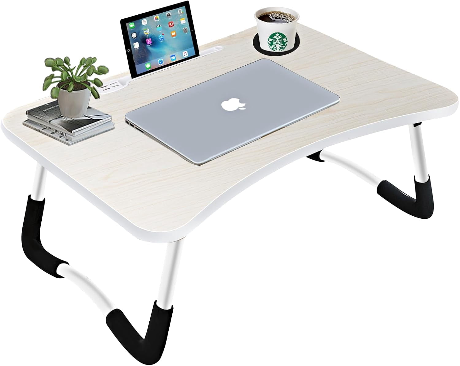 Laptop Bed Desk,Portable Foldable Laptop Lap Desk Tray Table with USB ...