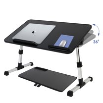 Zimtown Adjustable Height Laptop Table Stand, Removable Small Study ...