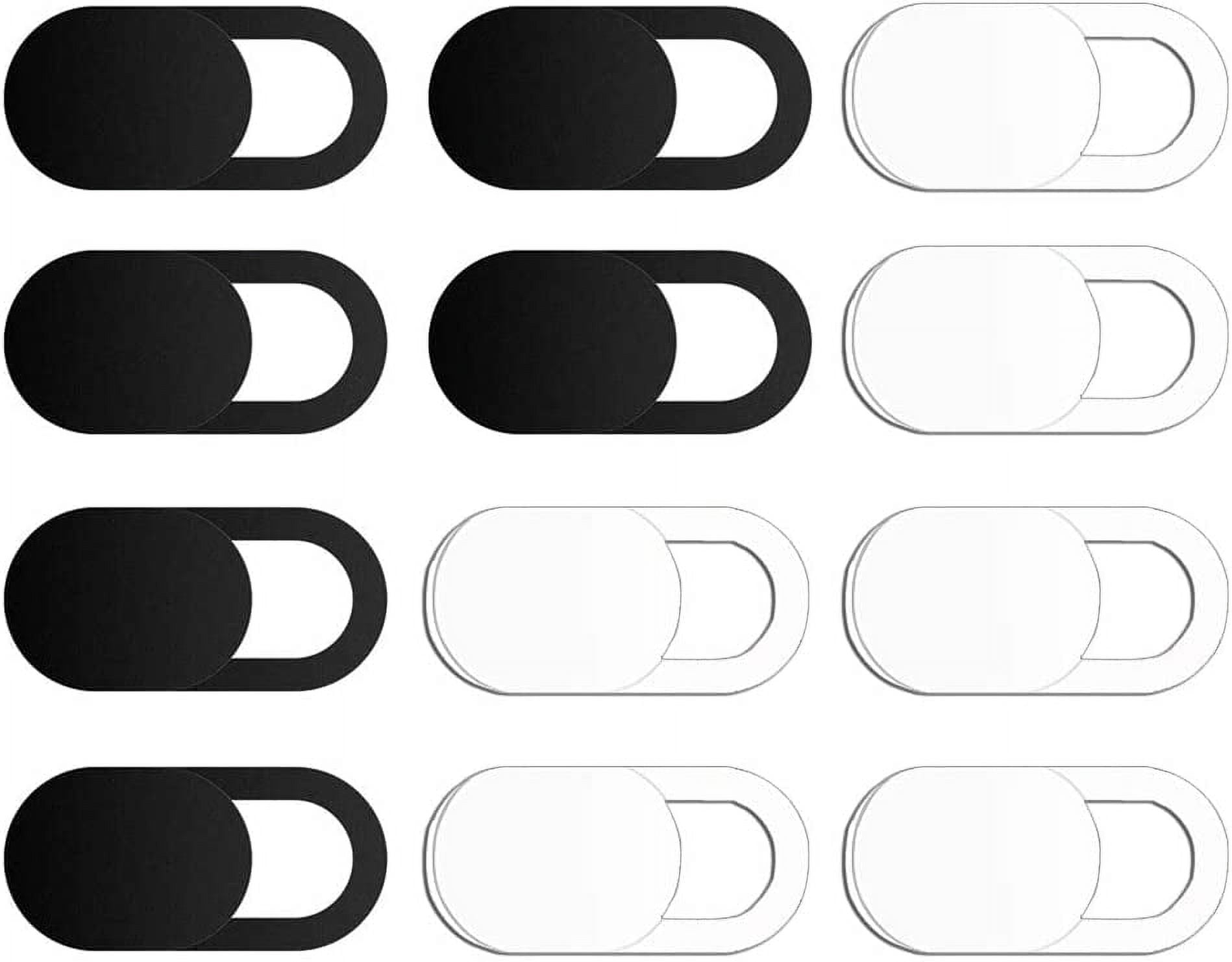 Laptop Camera Cover Slide 12 Pack Black&White, Webcam Cover Slide Phone ...