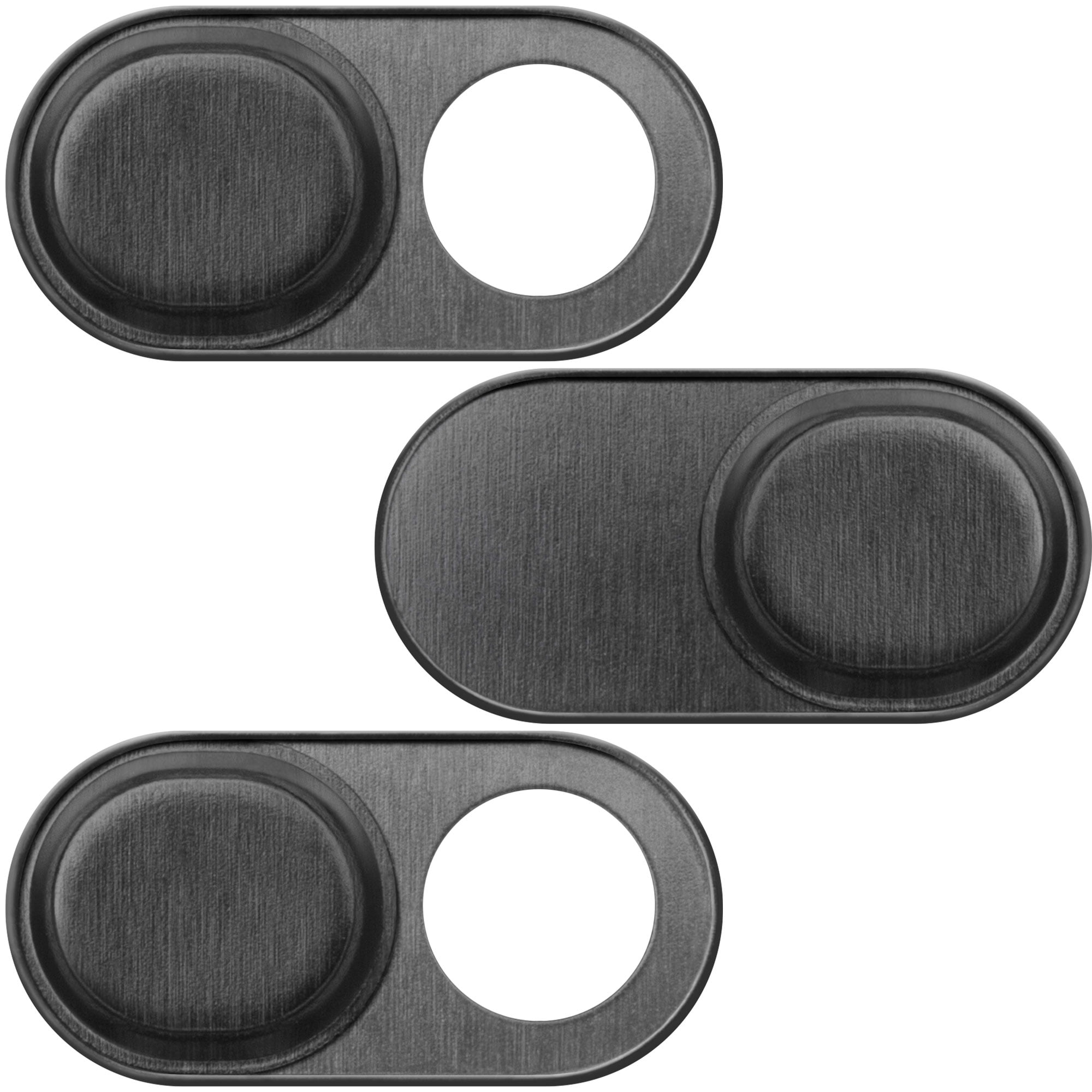 Laptop Camera Cover Slides 3 PK, Aluminum Alloy Webcam Black Privacy ...