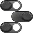 Laptop Camera Cover Slides 3 PK, Aluminum Alloy Webcam Black Privacy ...