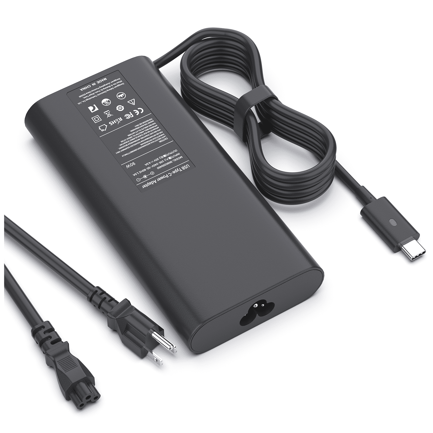 Laptop Charger, HFLRZZ 90 Watt USB C Charger Type C Slim AC Adapter for ...