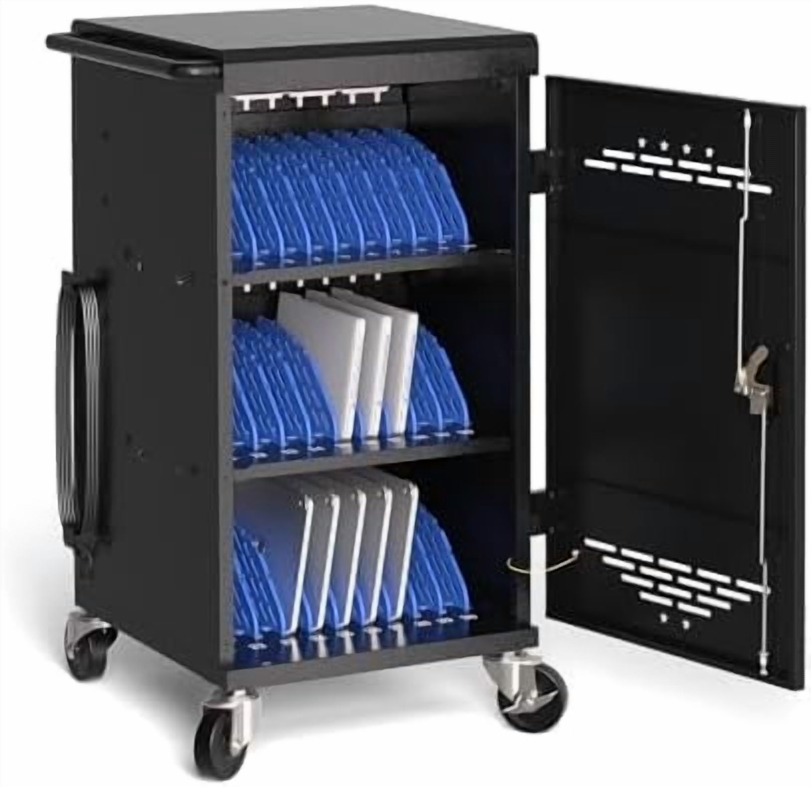 Laptop Charging Cart,30 Charging Station for Chromebook and iPad ...