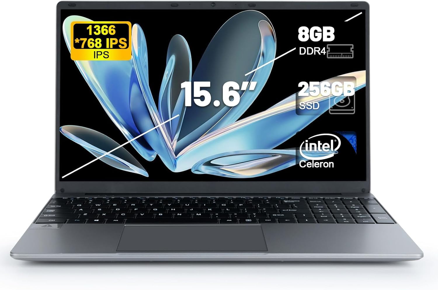Laptop Computer, 15.6 inch Laptop, Intel Celeron Quad-Core Processors ...