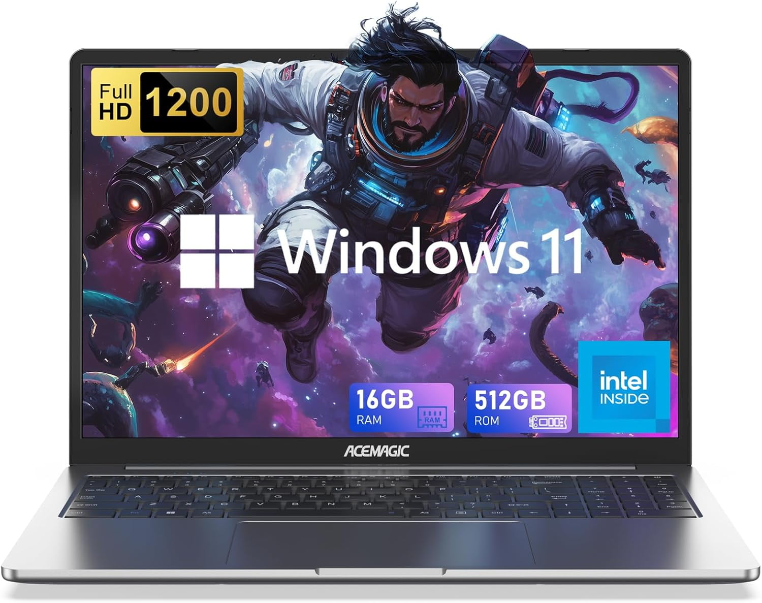 Laptop Computer 16-inch IPS with Intel N97 16GB DDR4 512GB M.2 2280 SSD ...