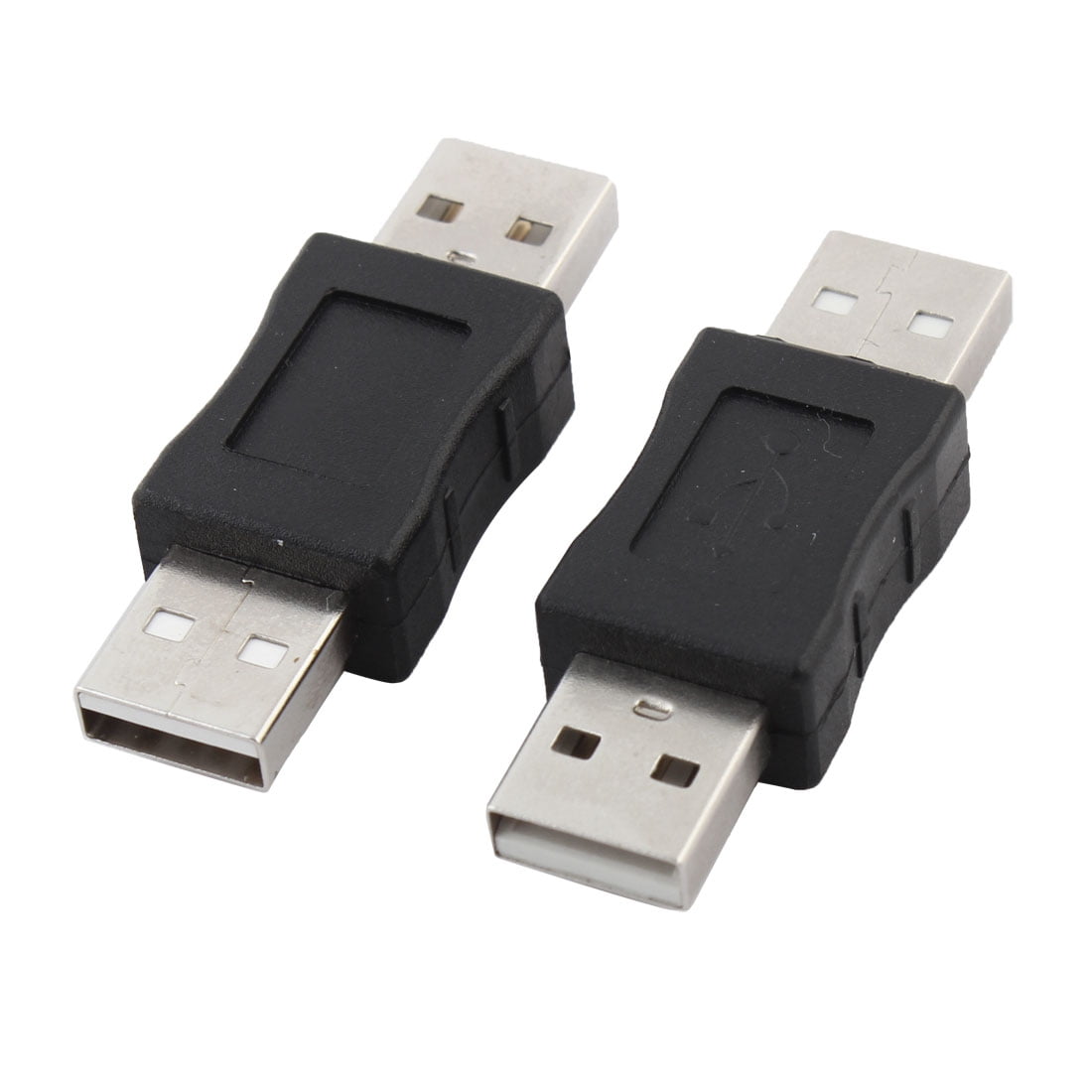 Laptop Computer USB 2.0 Male to Male Plug Adapter Connector Black 5cm Long 2pcs - Walmart.com