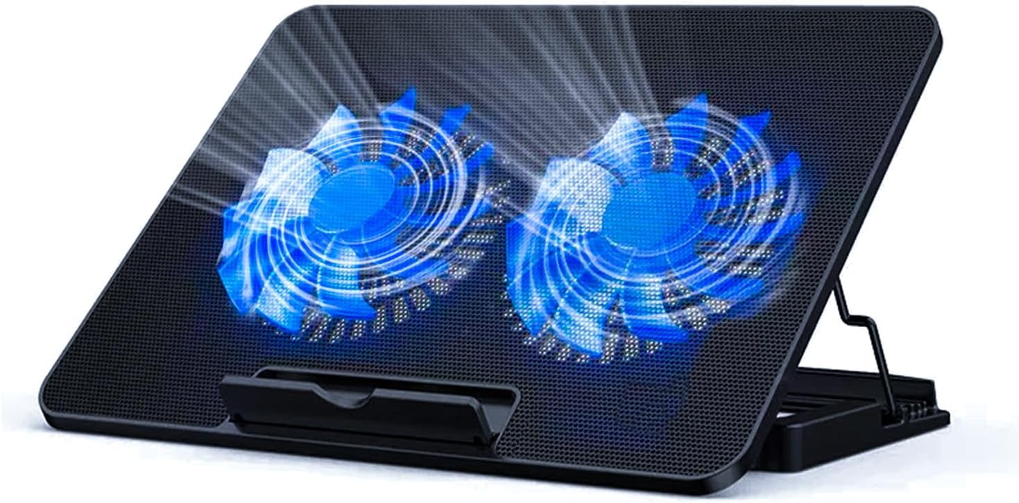 Laptop Cooling pad Cooler Stand Fan for 12-15.6 Inch Notebooks Gaming ...