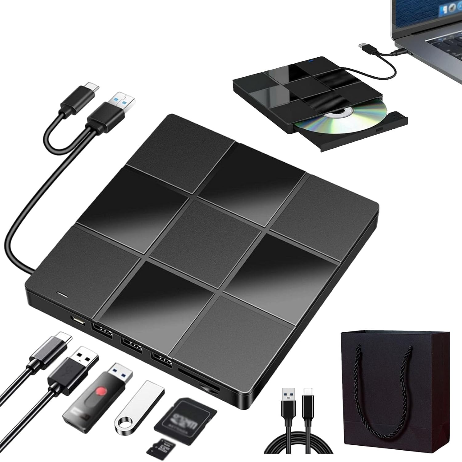 Laptop DVD Player External, Portable External DVD Player, Laptop DVD ...