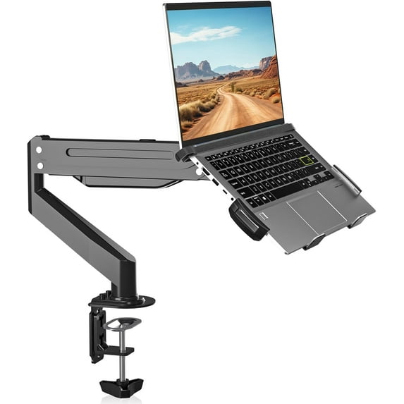 Laptop Desk Mount,Fully Adjustable Monitor and Laptop Mount Stand for ...
