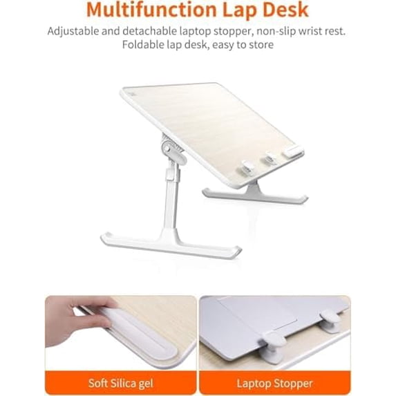 Laptop Desk for Bed, Lap Desks Bed Trays for Eating Writing, Adjustable ...