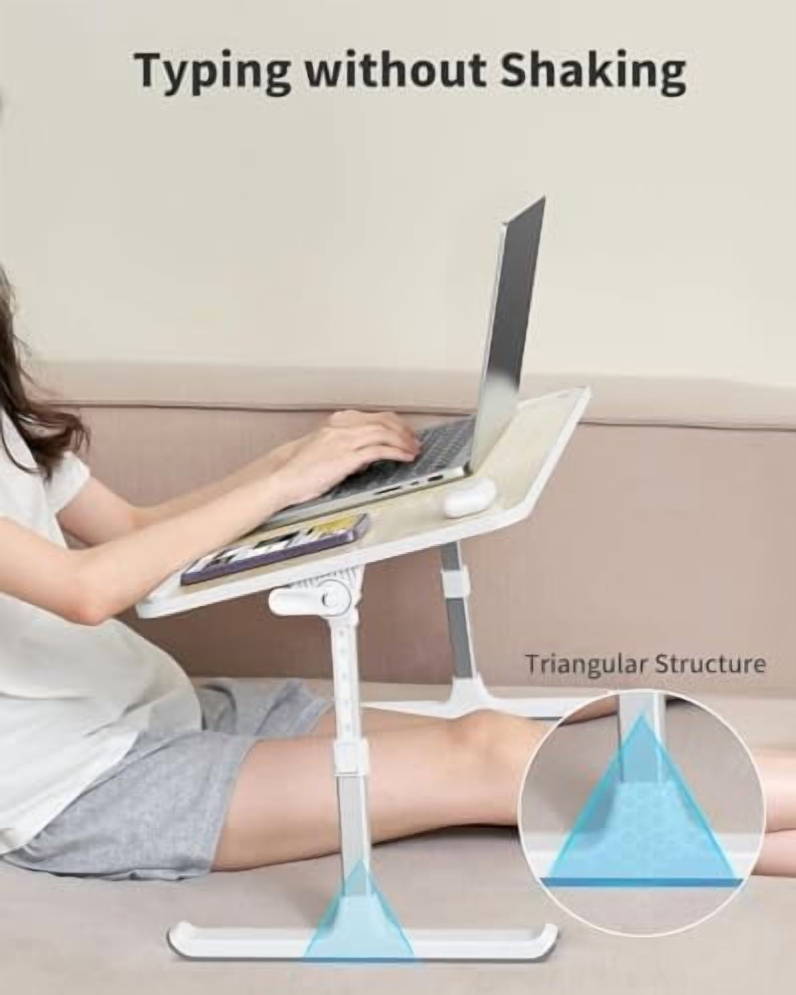 Laptop Desk for Bed, Lap Desks Bed Trays for Eating Writing, Adjustable ...