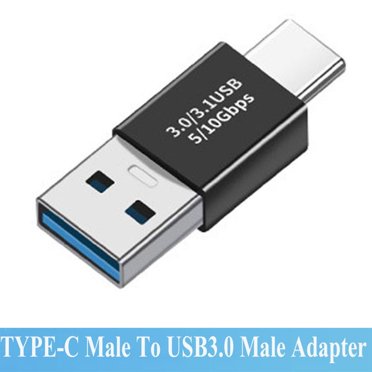 USB Type C Male To USB 3.0 Male Port Adapter USB 3.1 Type C To USB3.0 ...