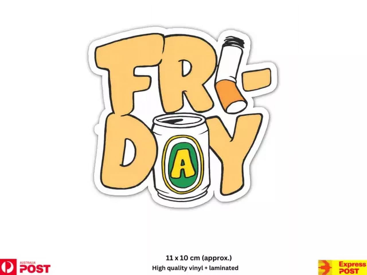 Laptop Friday Party Drinks Sticker Phone Decal Water Bottle Stickers ...