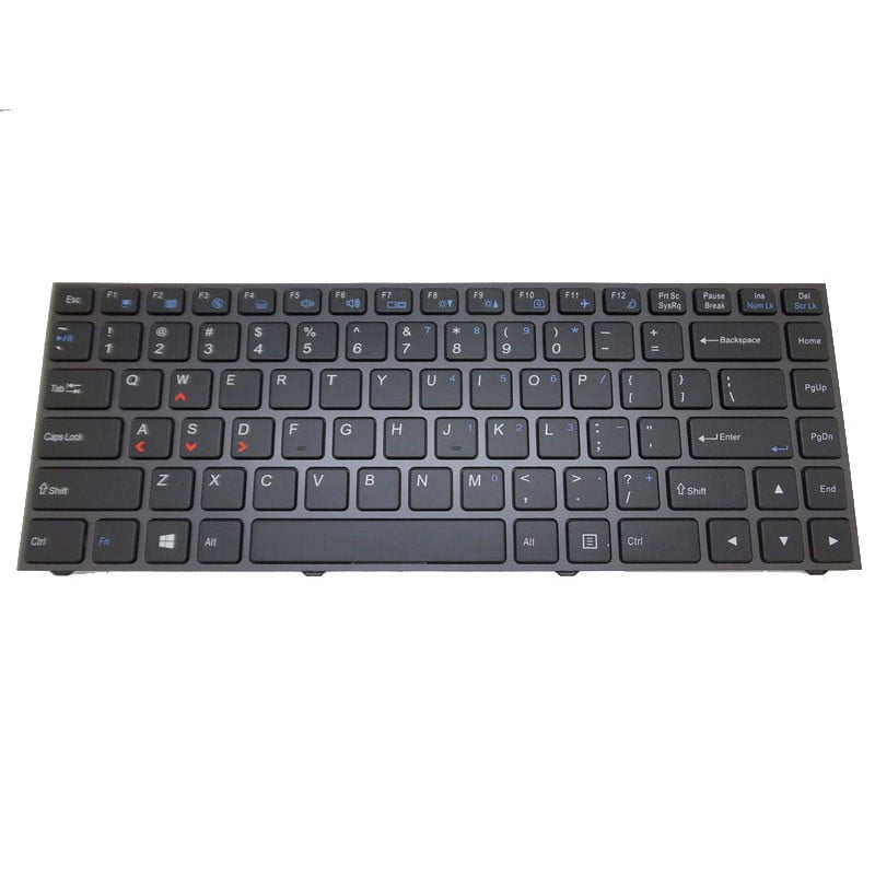 Laptop Keyboard For CLEVO P640 MP-13C23USJ4304 6-80-P64F0-010-1 English ...