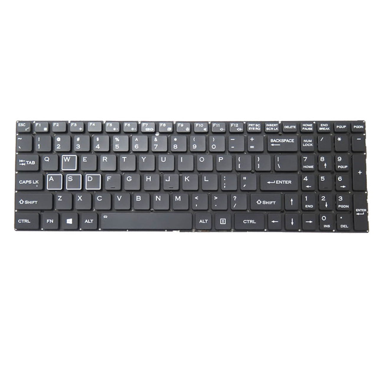 Laptop Keyboard For MaiBenBen QRTECH 4S English US Black With Backlit ...