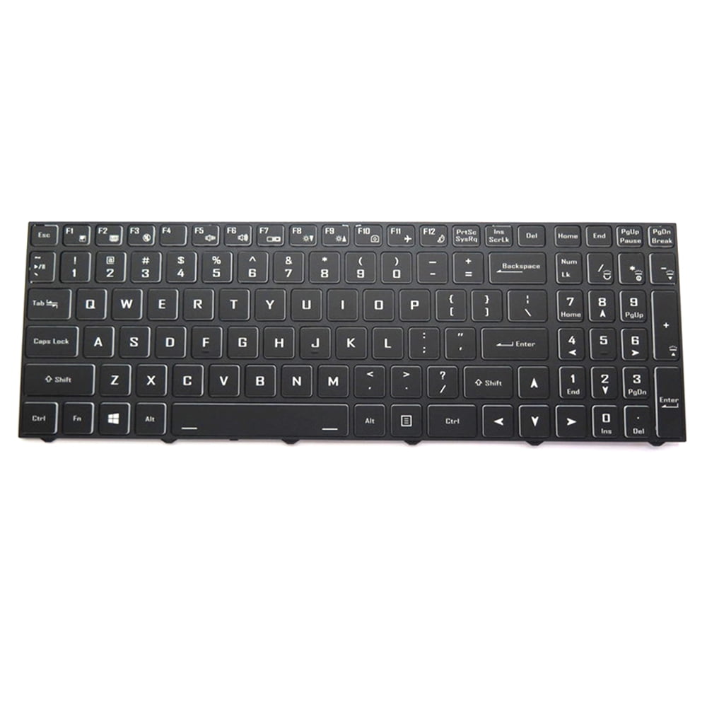 Laptop Keyboard For NovaCustom PC50 English US Black With Frame Without ...