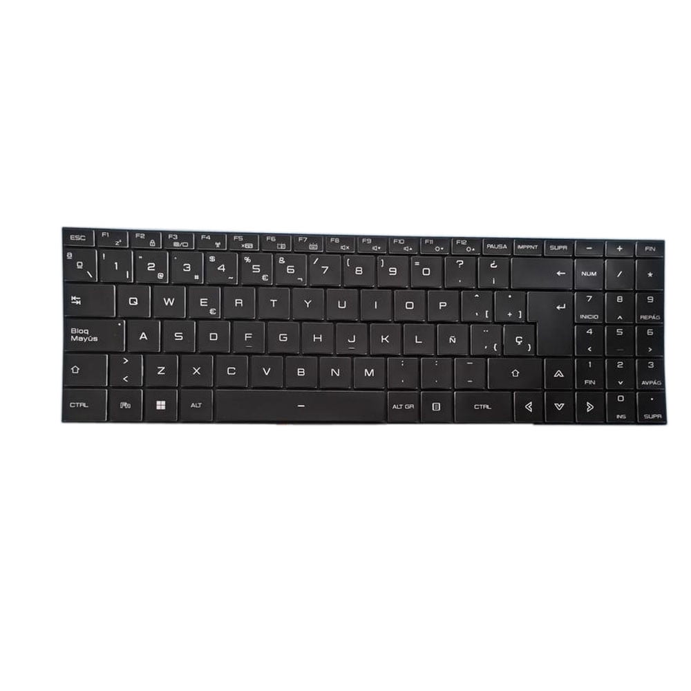 Laptop Keyboard For Tongfang GK5CP0Y Spanish SP With Backlit Black No ...