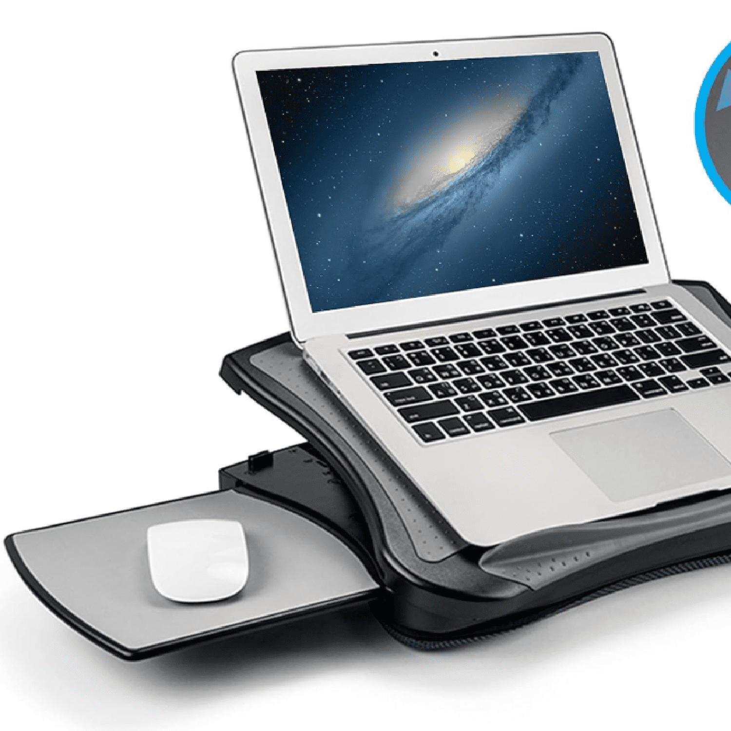 Laptop Lap Pad Laptop Stand with Attached Mouse Pad, Cushion and USB ...