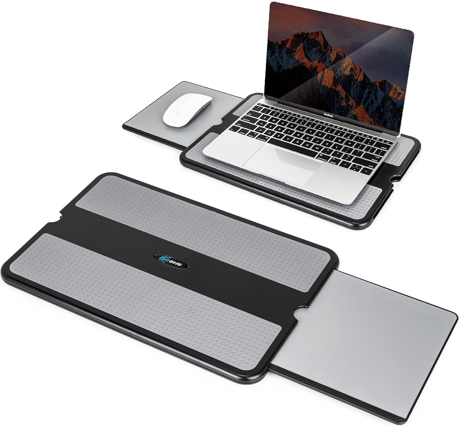 Laptop Lap Pad - Laptop Stand Pad w Retractable Mouse Pad Tray, Anti ...
