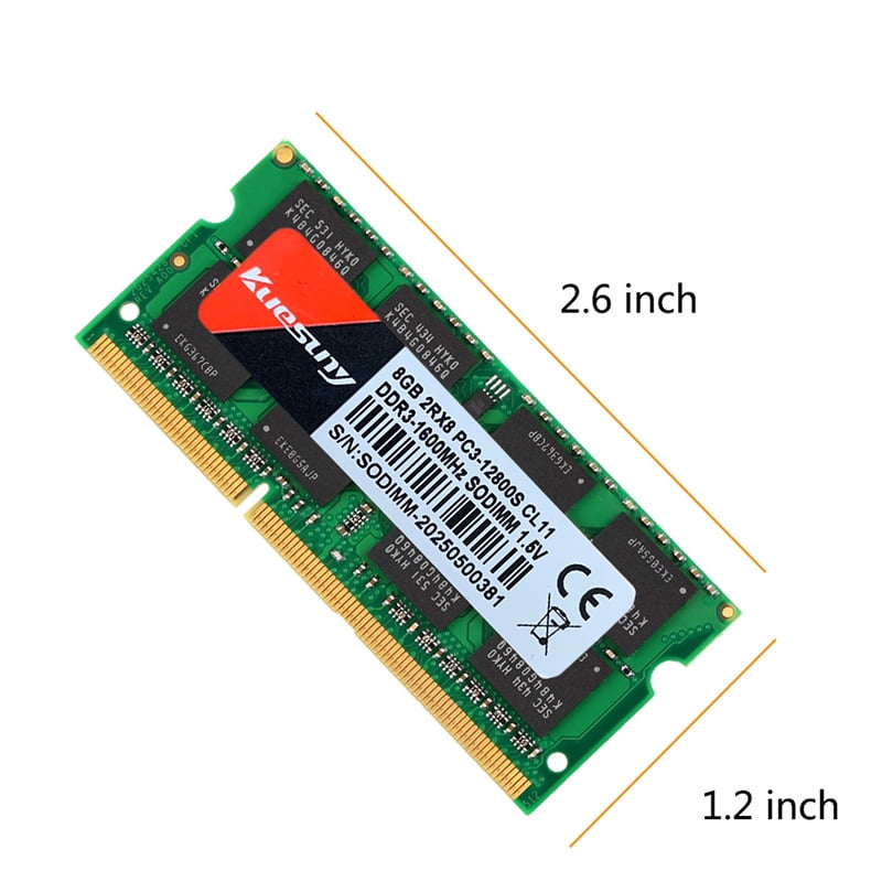 Laptop Memory RAM DDR3 DDR3L 8GB 1600MHz SODIMM 1.35V 1.5V PC3/PC3L ...