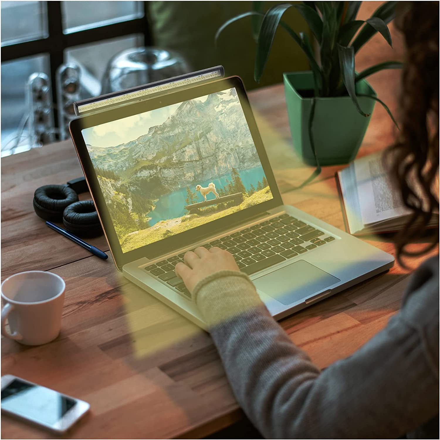 Laptop Monitor Light Bar Reading Laptop Keyboard Light 3 Color ...