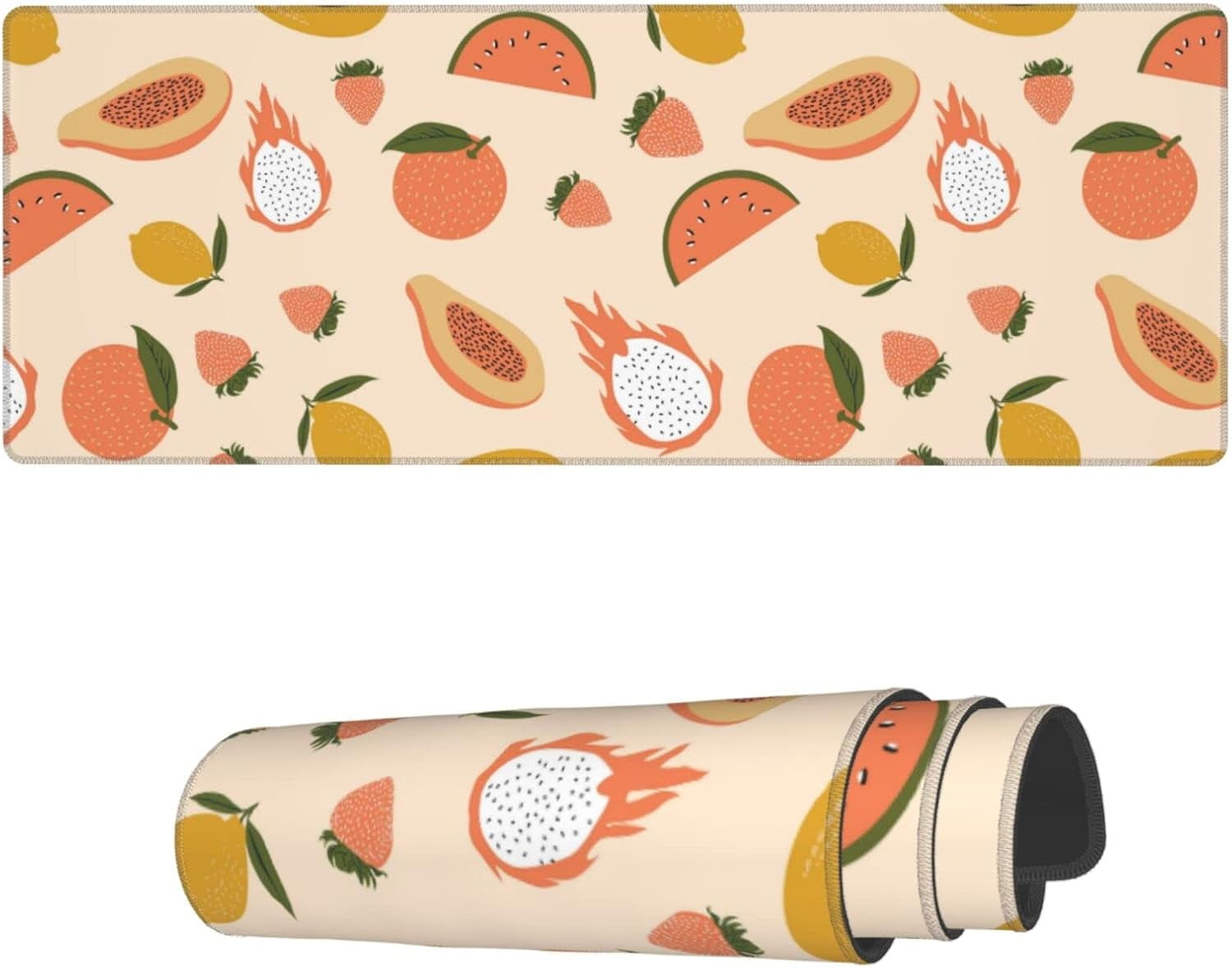 Laptop Mouse Pad Tropical Fruits Lemon Desk Mat with Stitched Edges 31. ...