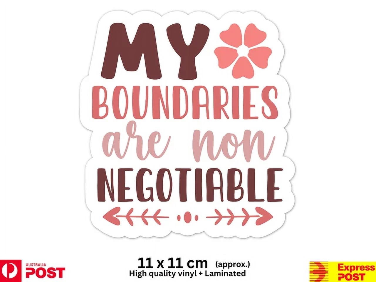 Laptop My Boundaries Sticker Phone Decal Water Bottle Stickers Car ...