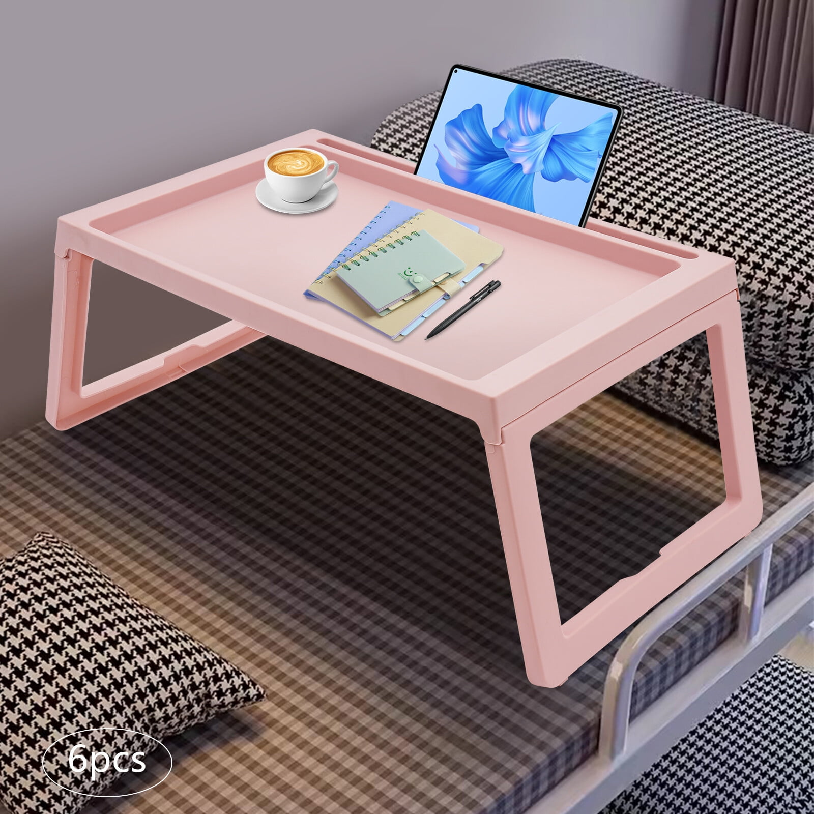 Laptop Notebook Table Stand Lap Tray Rectangular Foldable Computer Desk ...