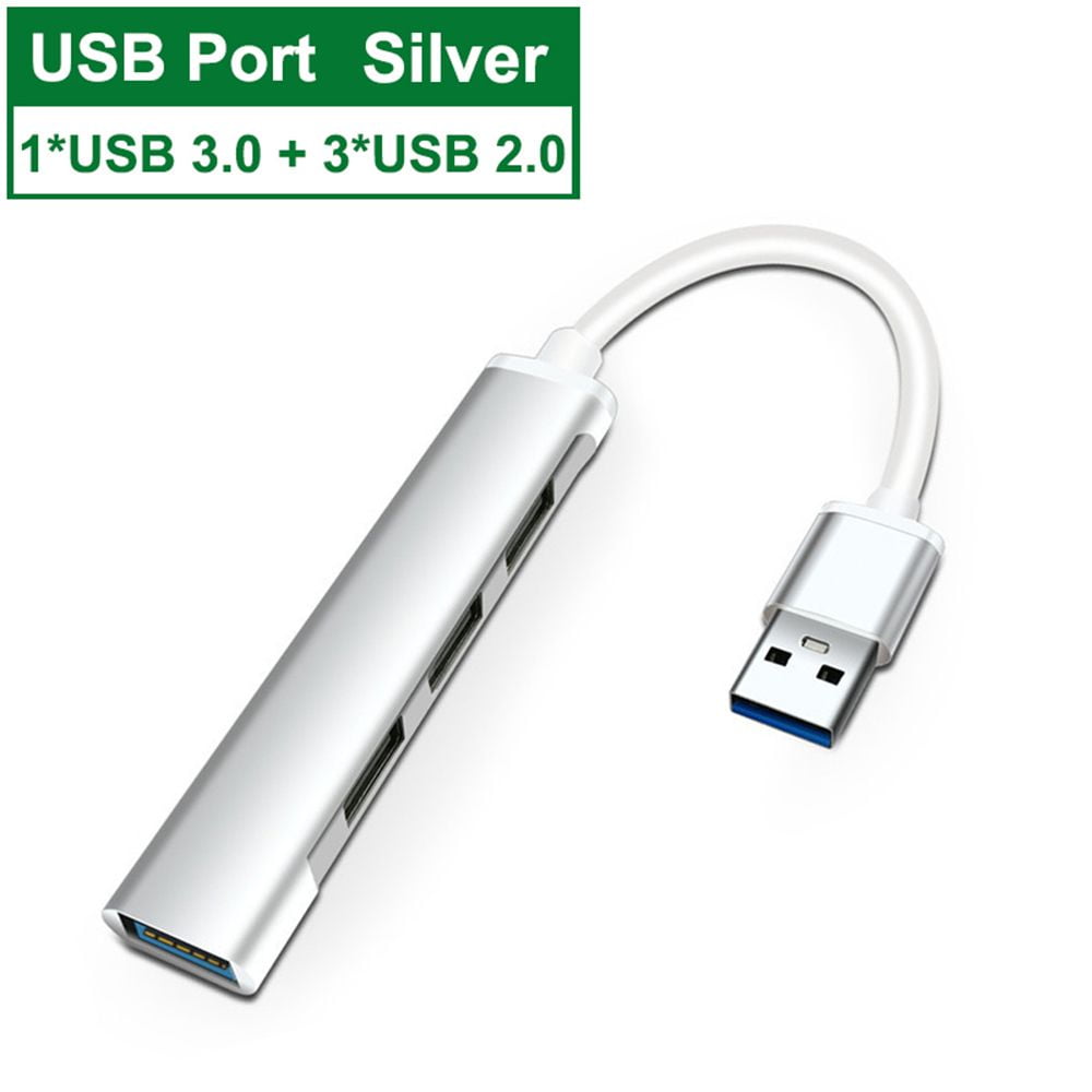 Laptop PC Splitter 4 Port USB 3.0 Expander USB C HUB Type-C Dock ...