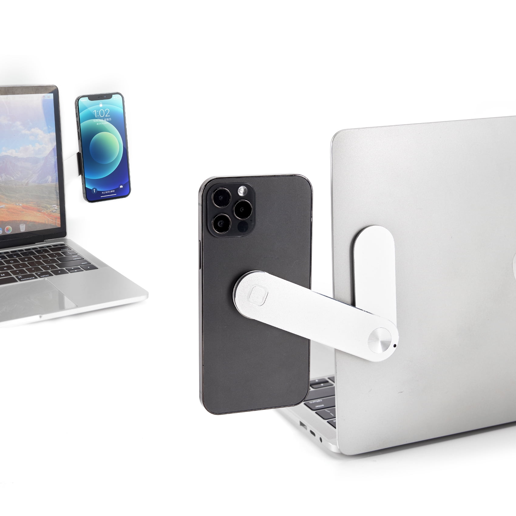 Laptop Phone Holder, Adjustable Laptop Stand, Computer Monitor ...