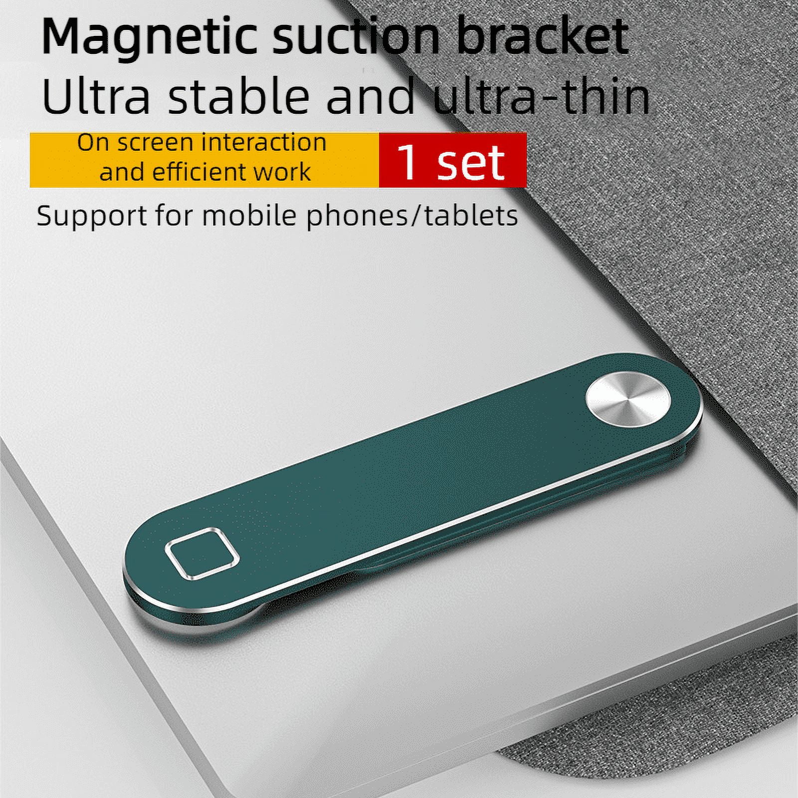 Laptop Phone Holder, Magnetic Foldable Computer Monitor Side Mount Clip ...